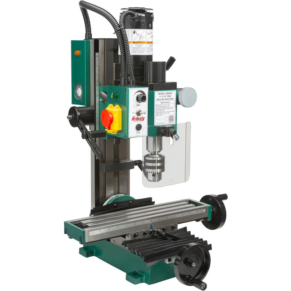 Grizzly G8689Z - 4" x 16" Mini Milling Machine - Grizzly Industrial, Inc.