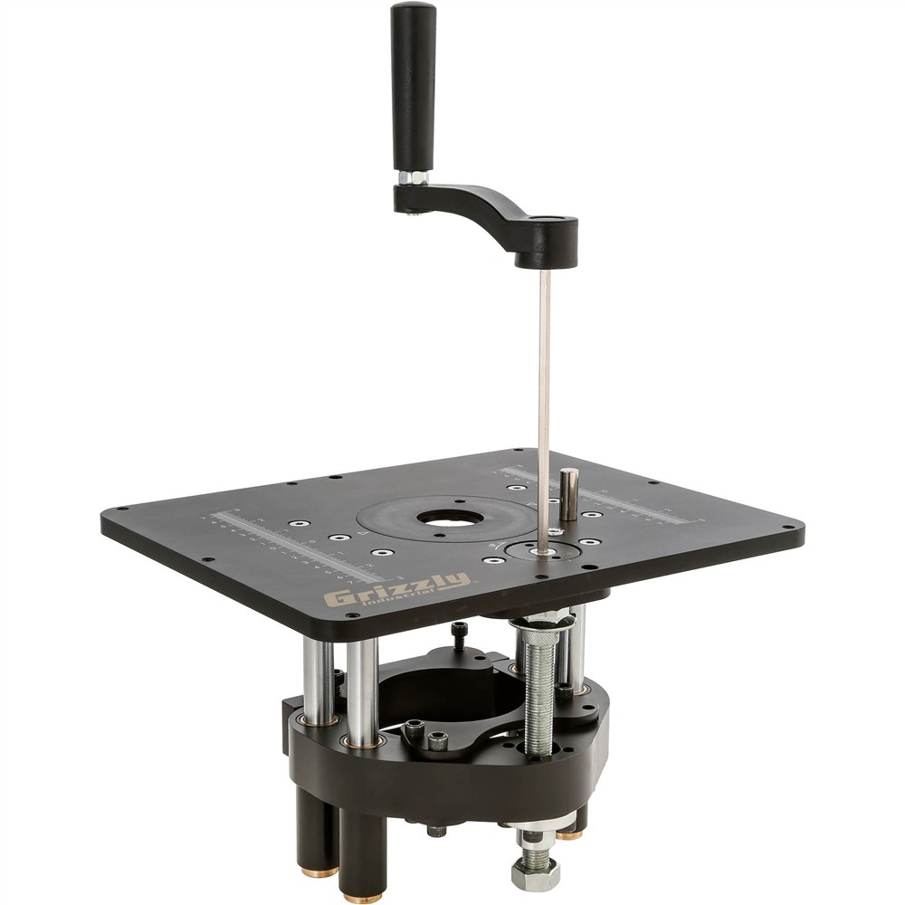 Grizzly T31637 - Router Lift with 12" x 9" Table Insert - Grizzly ...