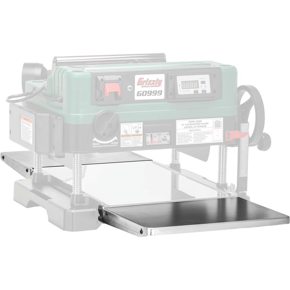 Folding Infeed/Outfeed Tables for G0999 15" Planer - Grizzly Industrial ...