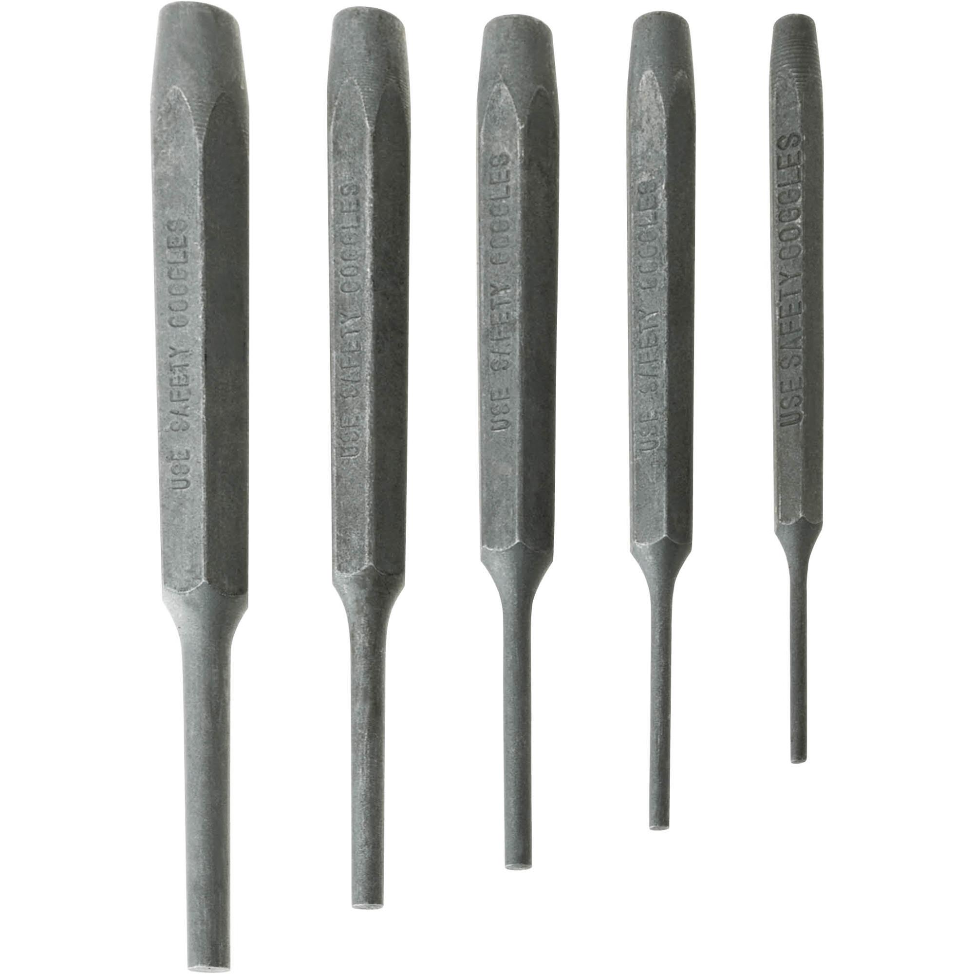 5-Pc. Pin Punch Set - Grizzly Industrial, Inc.