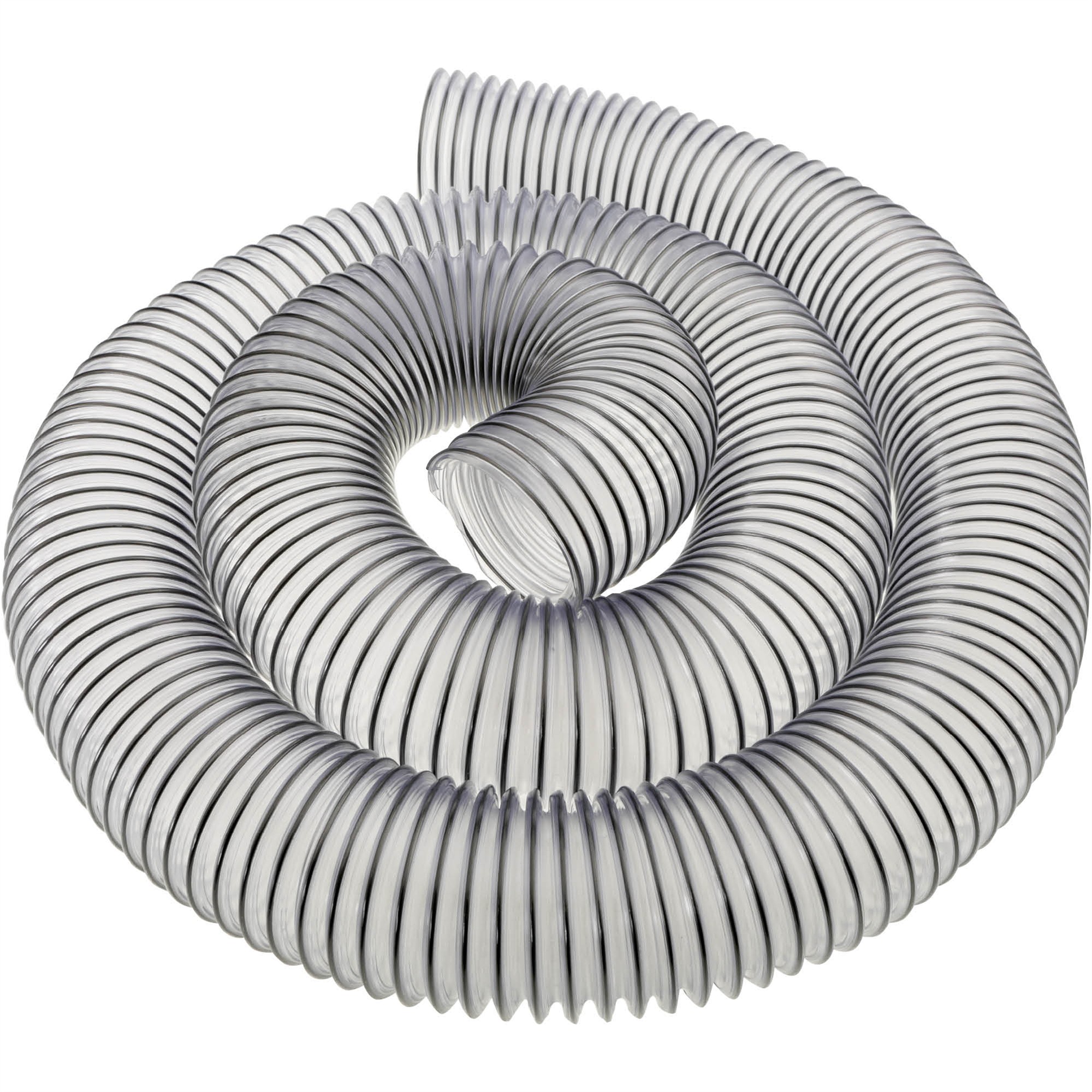 2-1/2" x 10' Clear Wire Reinforced Hose - Grizzly Industrial, Inc.