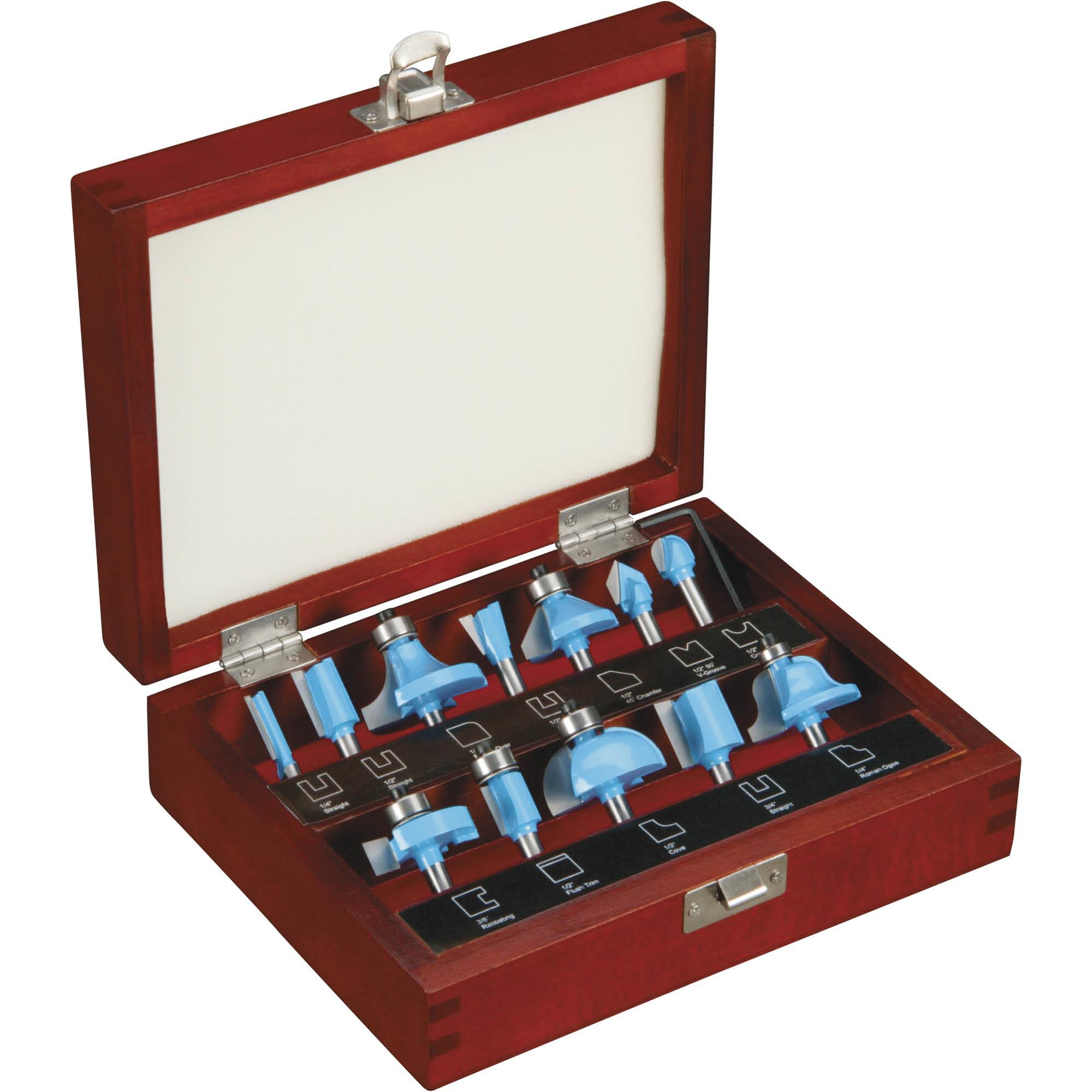 12-Pc. Router Bit Set, 1/4" Shank - Grizzly Industrial, Inc.
