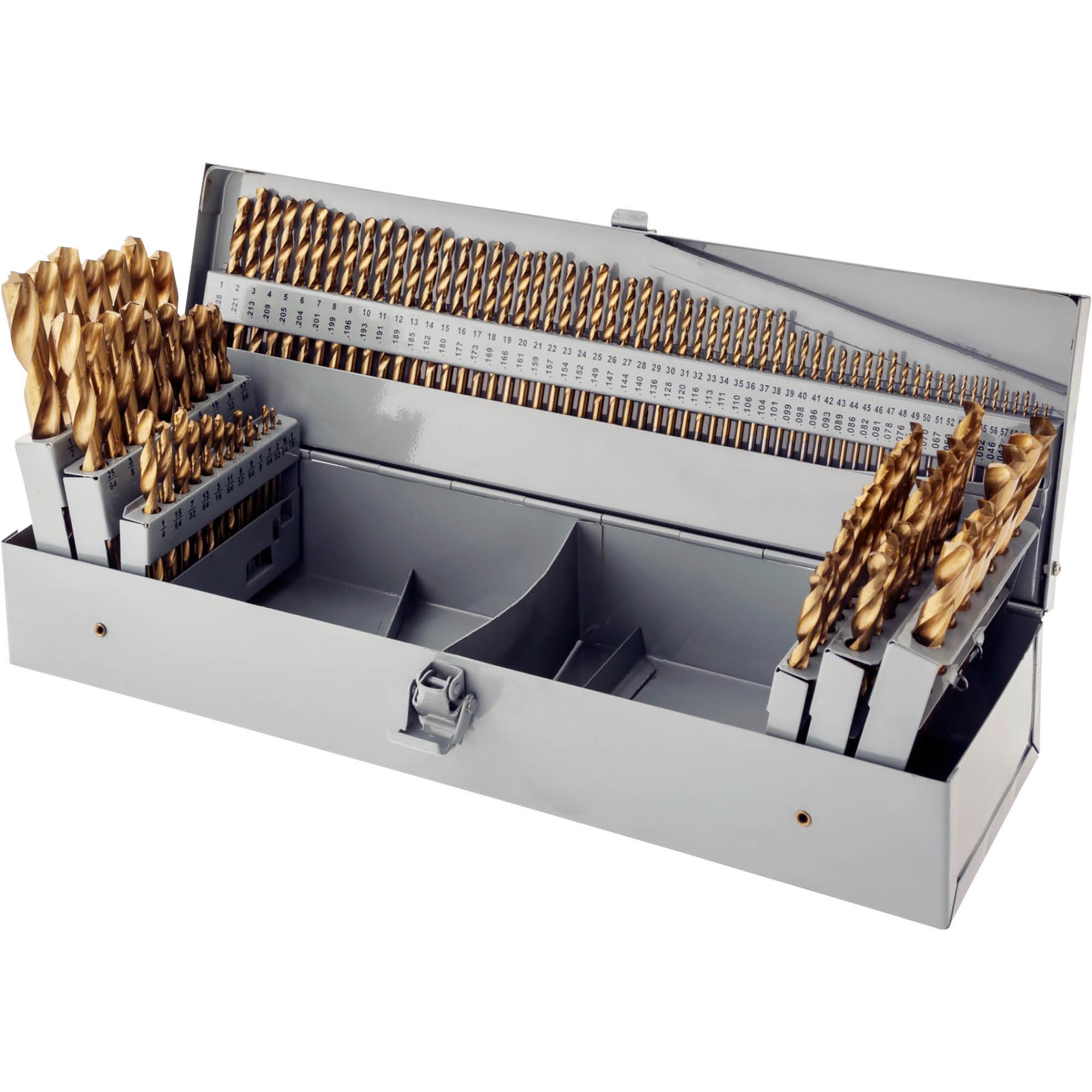 TiN Coated 115 pc. Drill Bit Set - Grizzly Industrial, Inc.