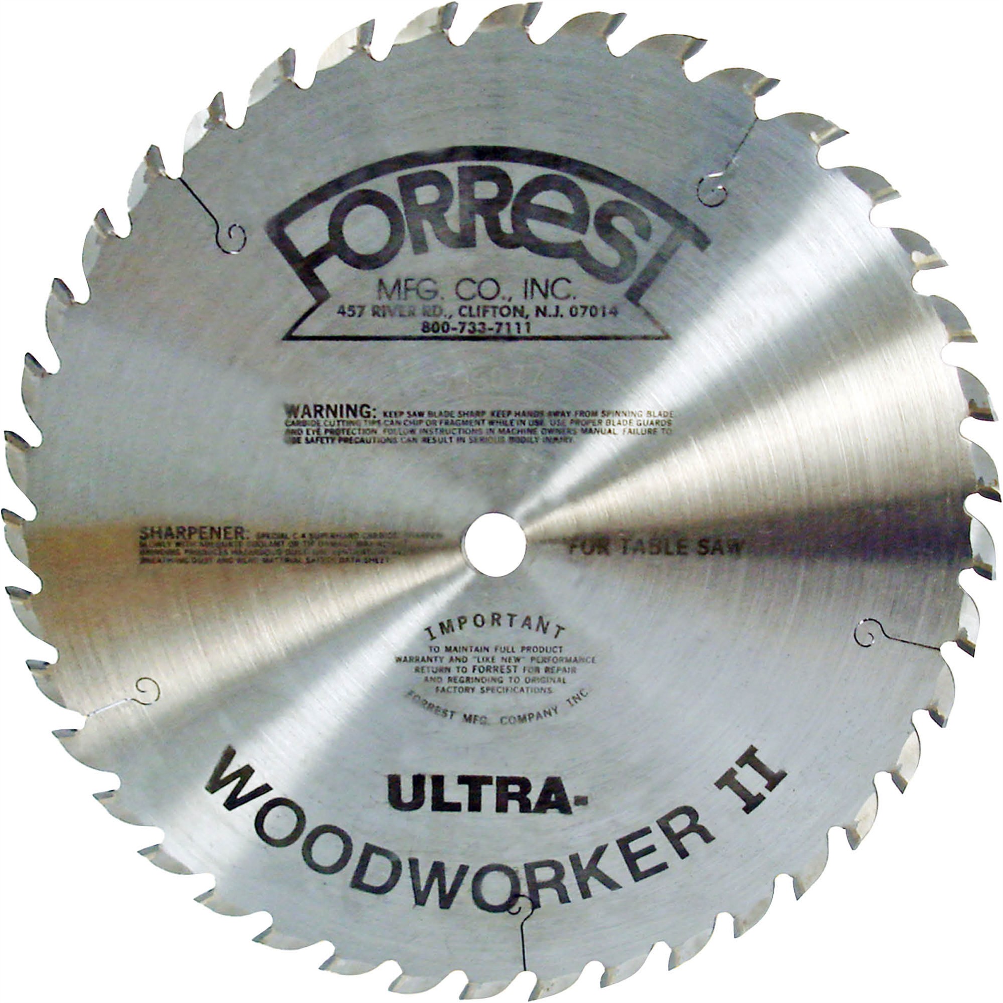 10 40T Ultra Thin Kerf Woodworker II Circular Saw Blade Grizzly Industrial