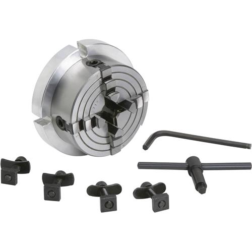Grizzly T10053 - 3-1/4" 4-Jaw Chuck for 4" Rotary Table - Grizzly ...