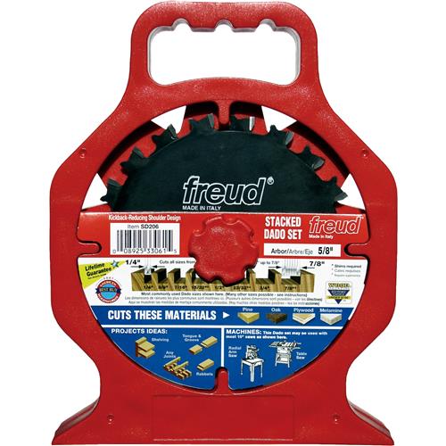 6" x 5/8" 10t Stack Dado Set - Grizzly Industrial, Inc.